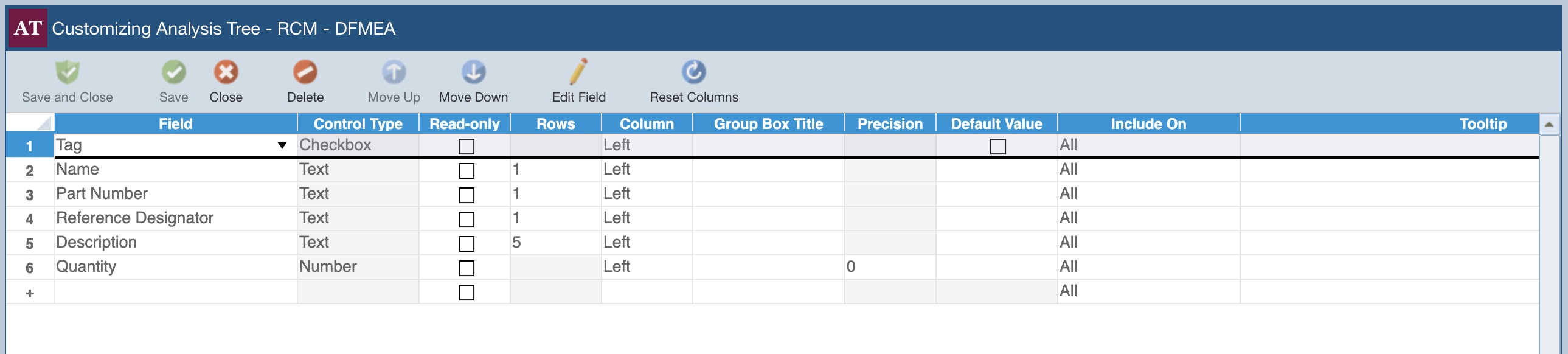 Customizing The Rcm Analysis Tree Properties